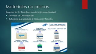 Uso de materiales recomendaciones, clasificación de spaulding | PPTX