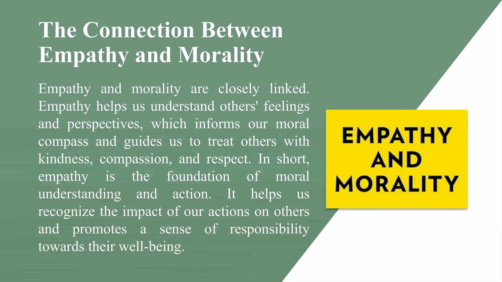 Empathy - character and moral development | PPT