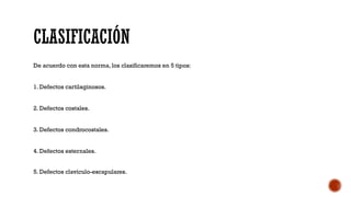 Deformidades toracicas con relación a pediatria | PPTX