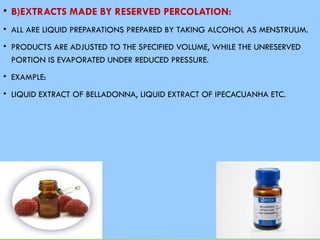 Galenical preparations , history general method of preparation | PPT