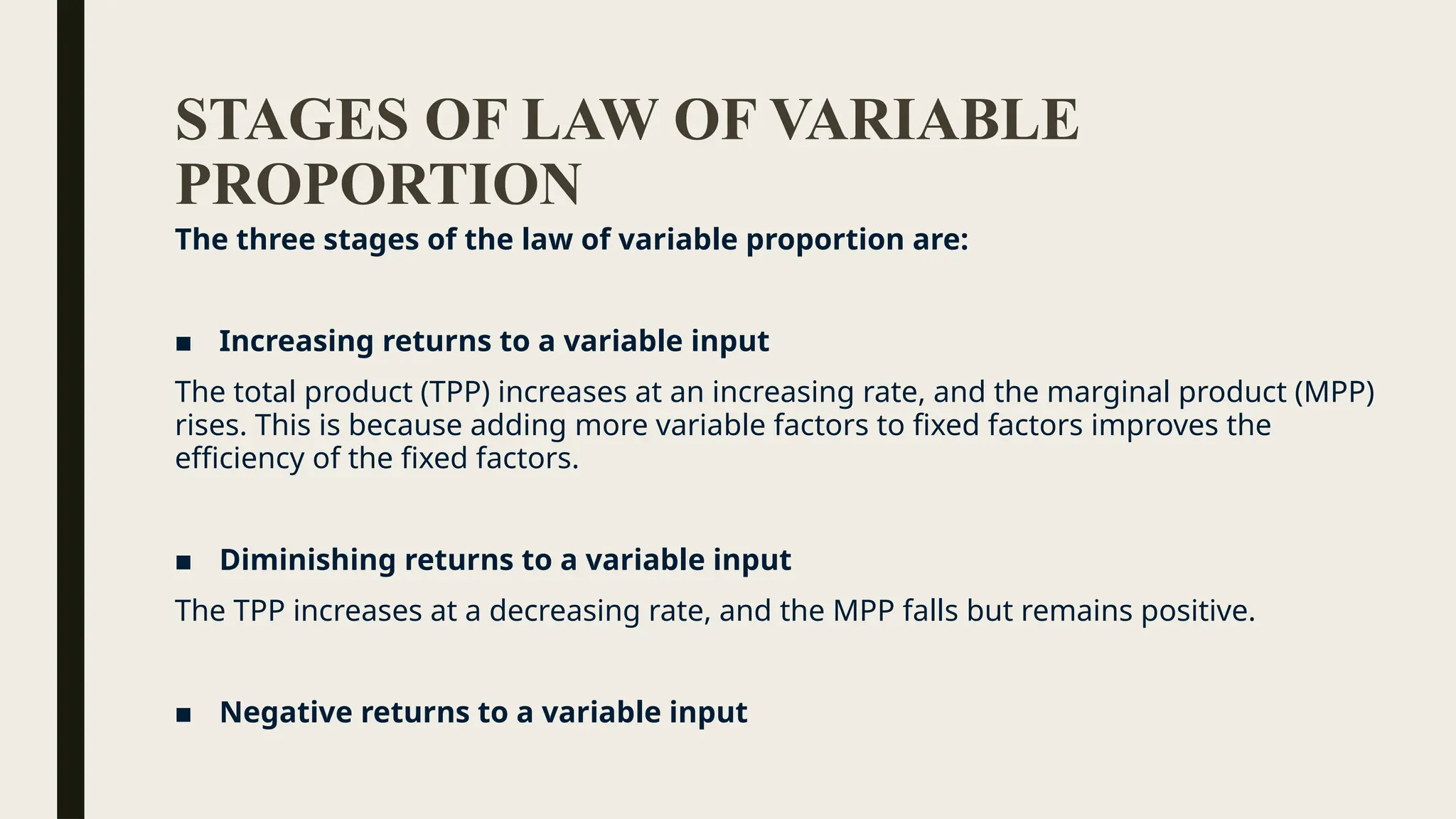 law of variable proportion.............. | PPT