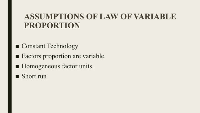 law of variable proportion.............. | PPT