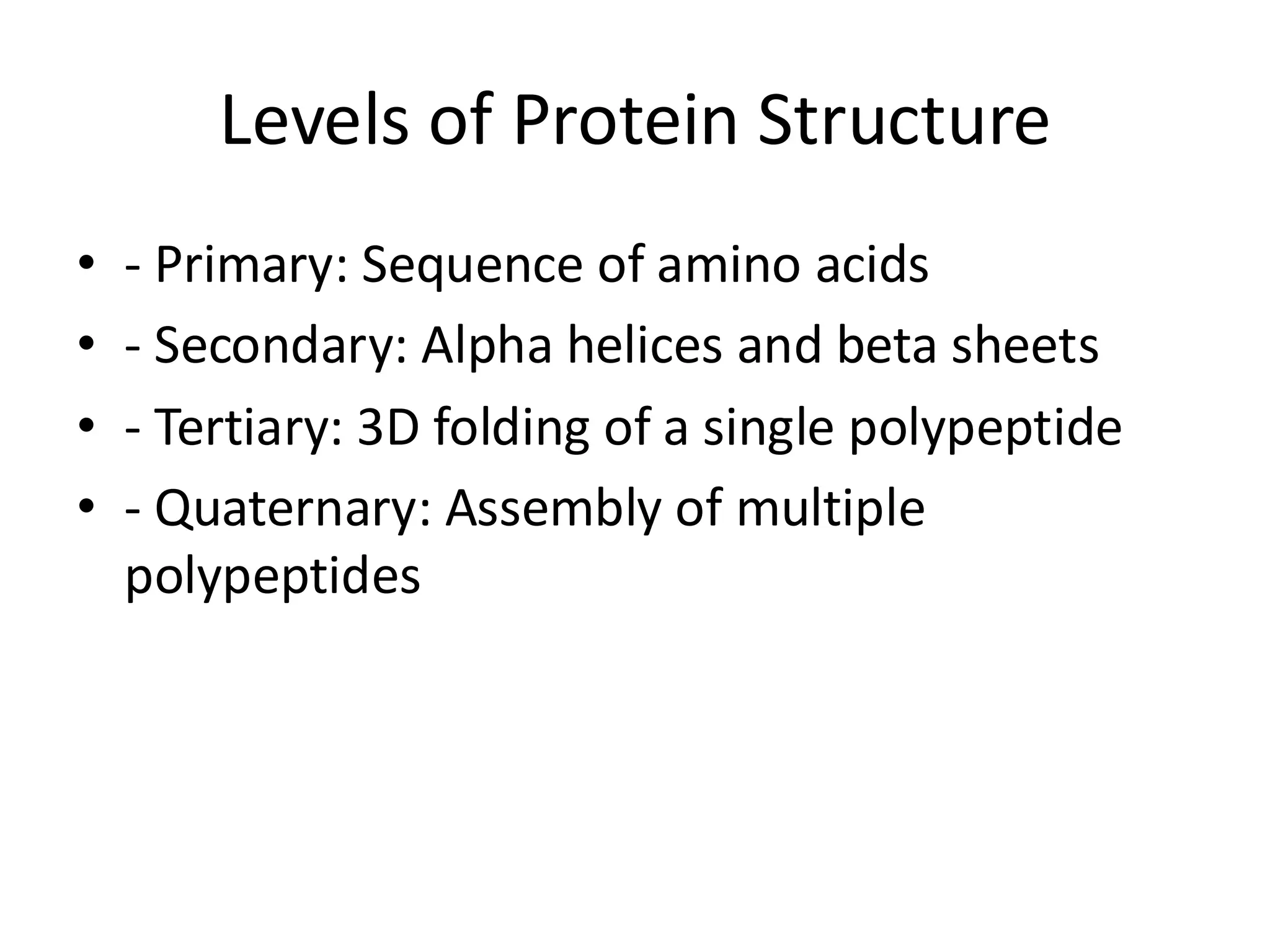 Basics of Protein structure in bioinformatics | PPT