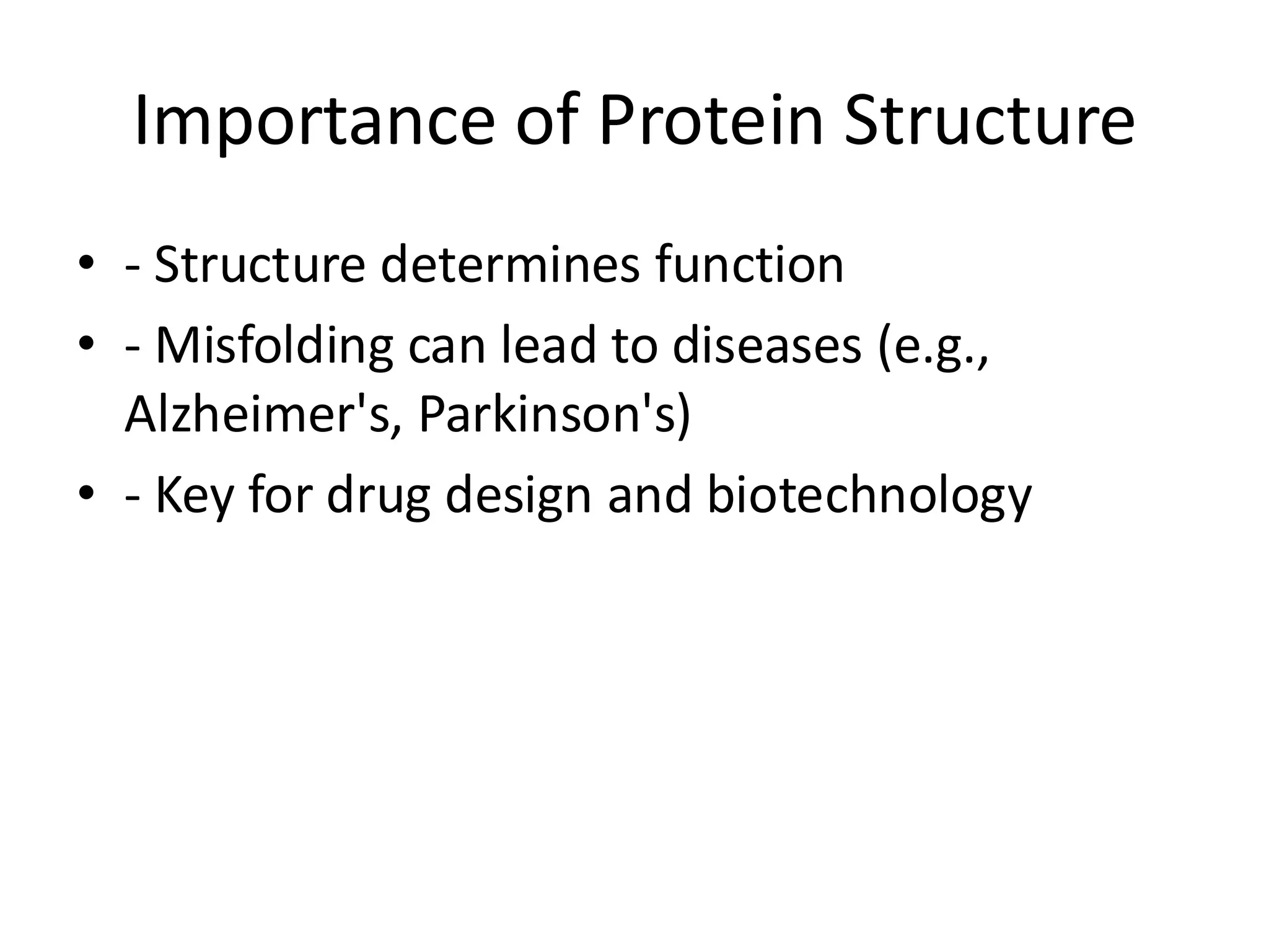 Basics of Protein structure in bioinformatics | PPT