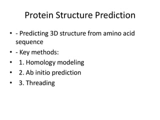 Basics of Protein structure in bioinformatics | PPT