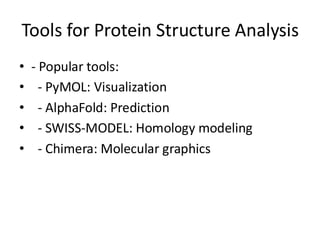 Basics of Protein structure in bioinformatics | PPT