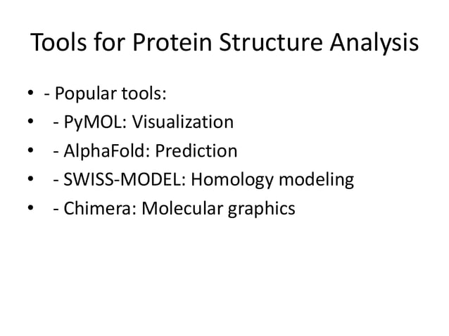 Basics of Protein structure in bioinformatics | PPT