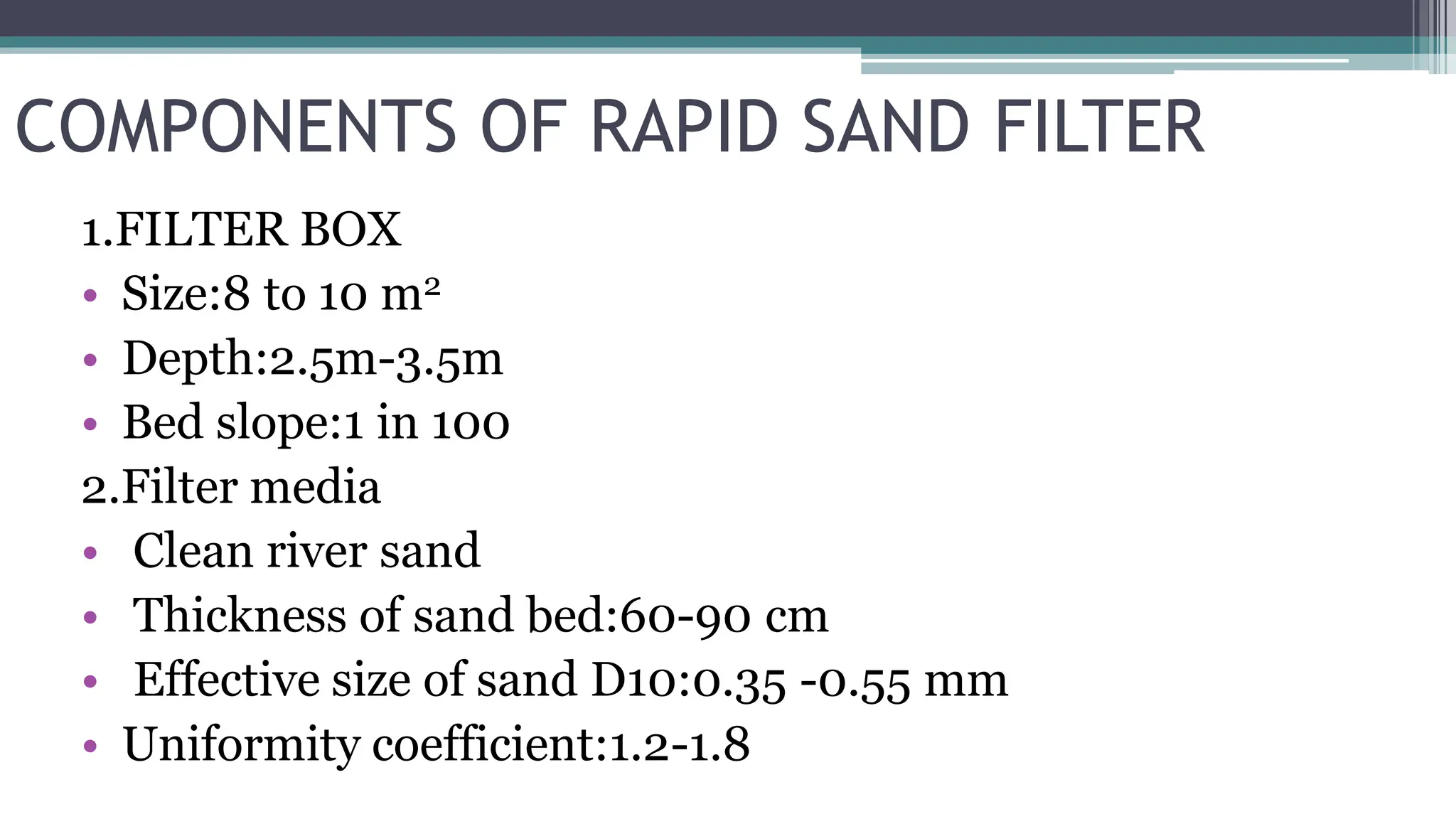Classification of filters in water treatment | PDF
