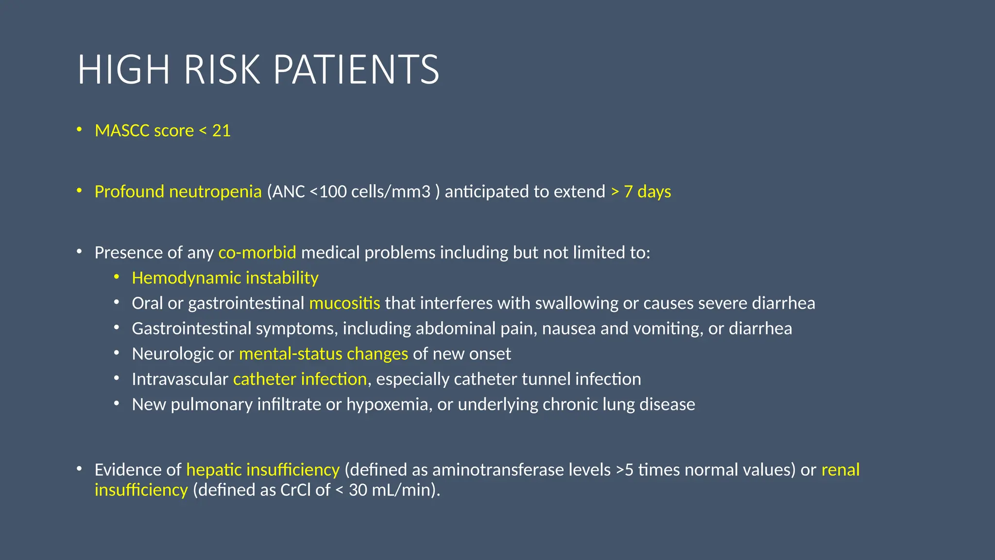 Febrile Neutropenia and its causes and treatment | PPTX