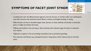 DOC-20241206-WA0011 facet joint pathologiespptx | PPT