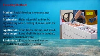 Sea Food preservation Method,marine microbiology. | PPTX