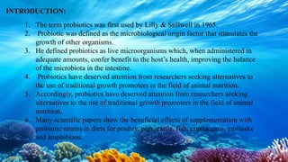 Probiotic bacteria and their importance in aquaculture | PPTX