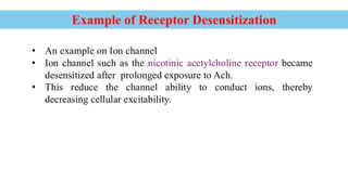 RECEPTOR DESENSITISATION, TYPES, MECHANISM, EXAMPLE | PDF