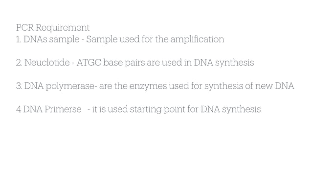 Polymerase Chain Reaction Presentation PPT. | PPT