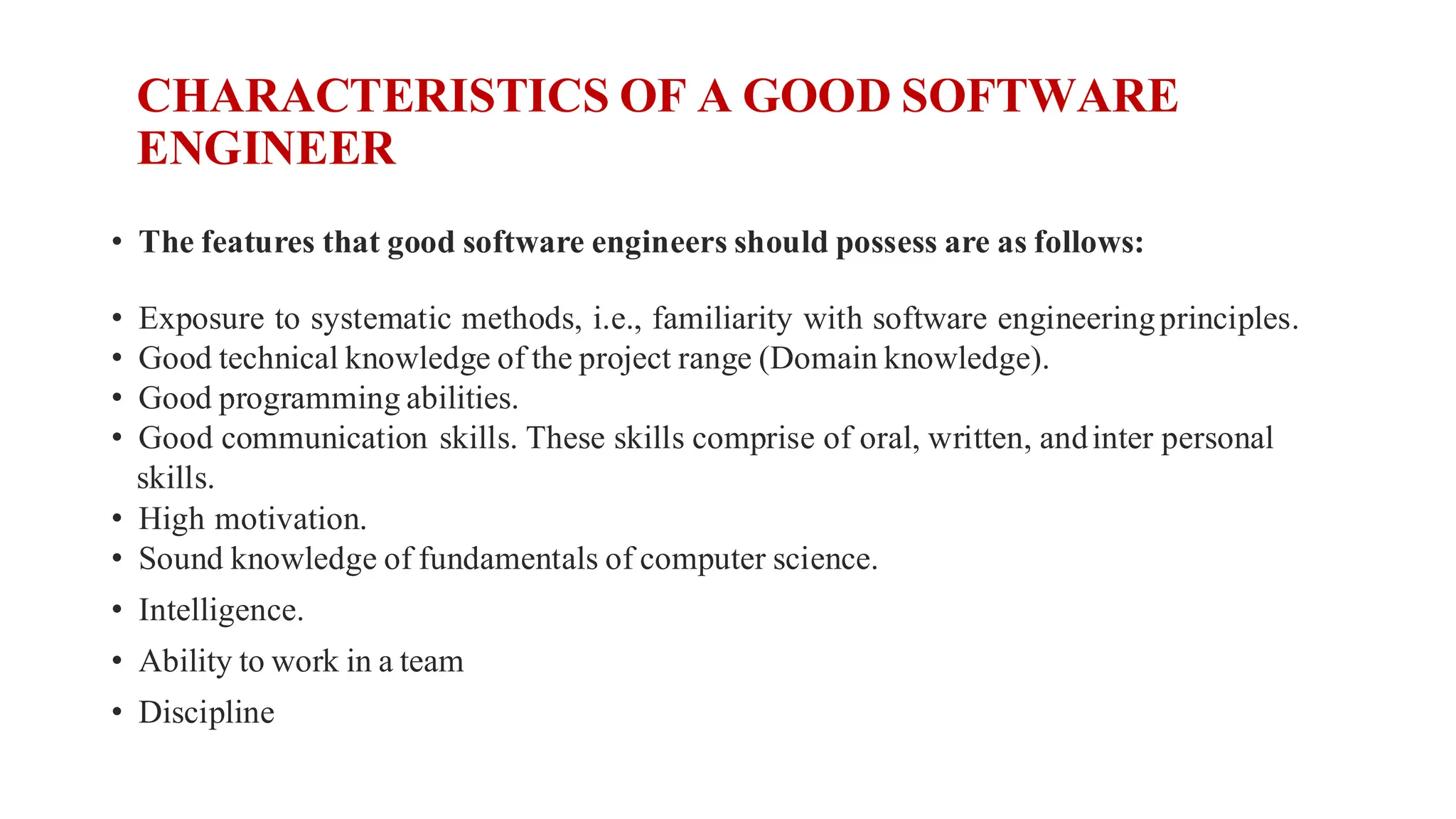 Software engineering Definition, Required and characteristics and ...