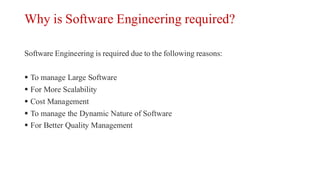 Software engineering Definition, Required and characteristics and ...