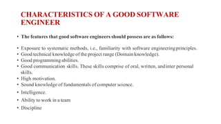 Software engineering Definition, Required and characteristics and Importance | PPT