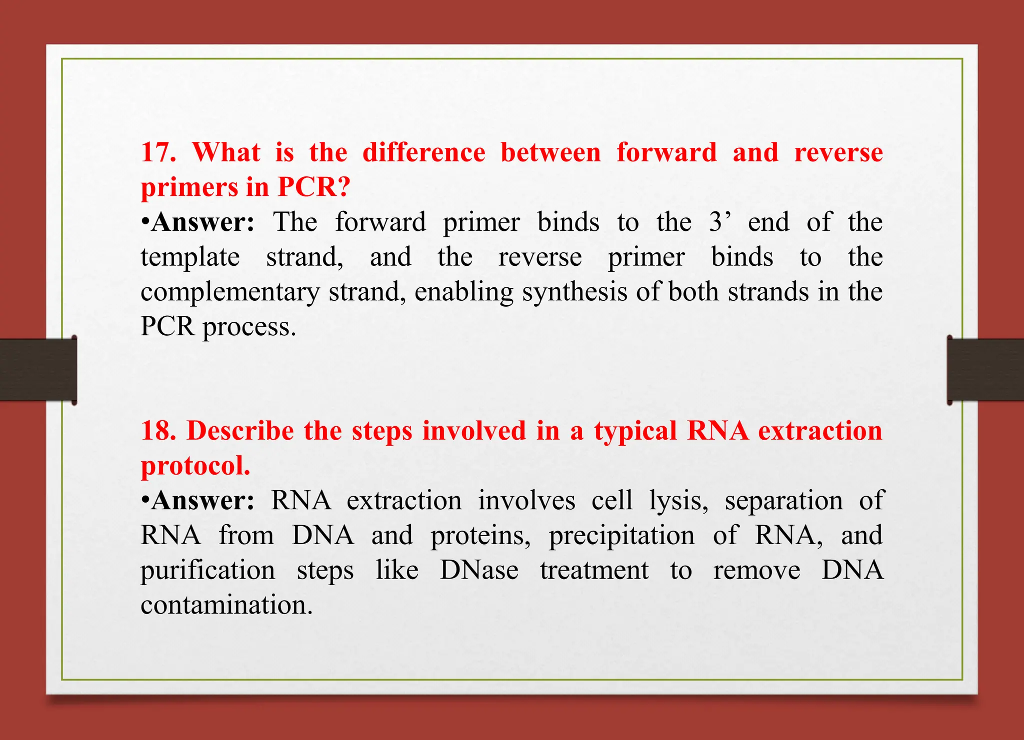 Molecular Biology question answer for interview | PDF