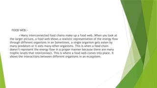 (Environmental Microbiology)Food chain and Food web | PPTX