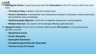 UNDERSTANDING PTOSIS:CAUSES,CLASSIFICATION, DIAGNOSIS, AND TREATMENT.pptx