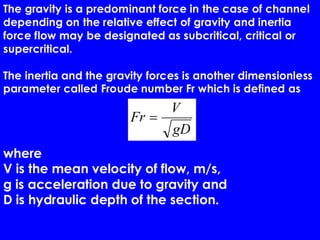 Flow through channels in fluid mechanics | PDF