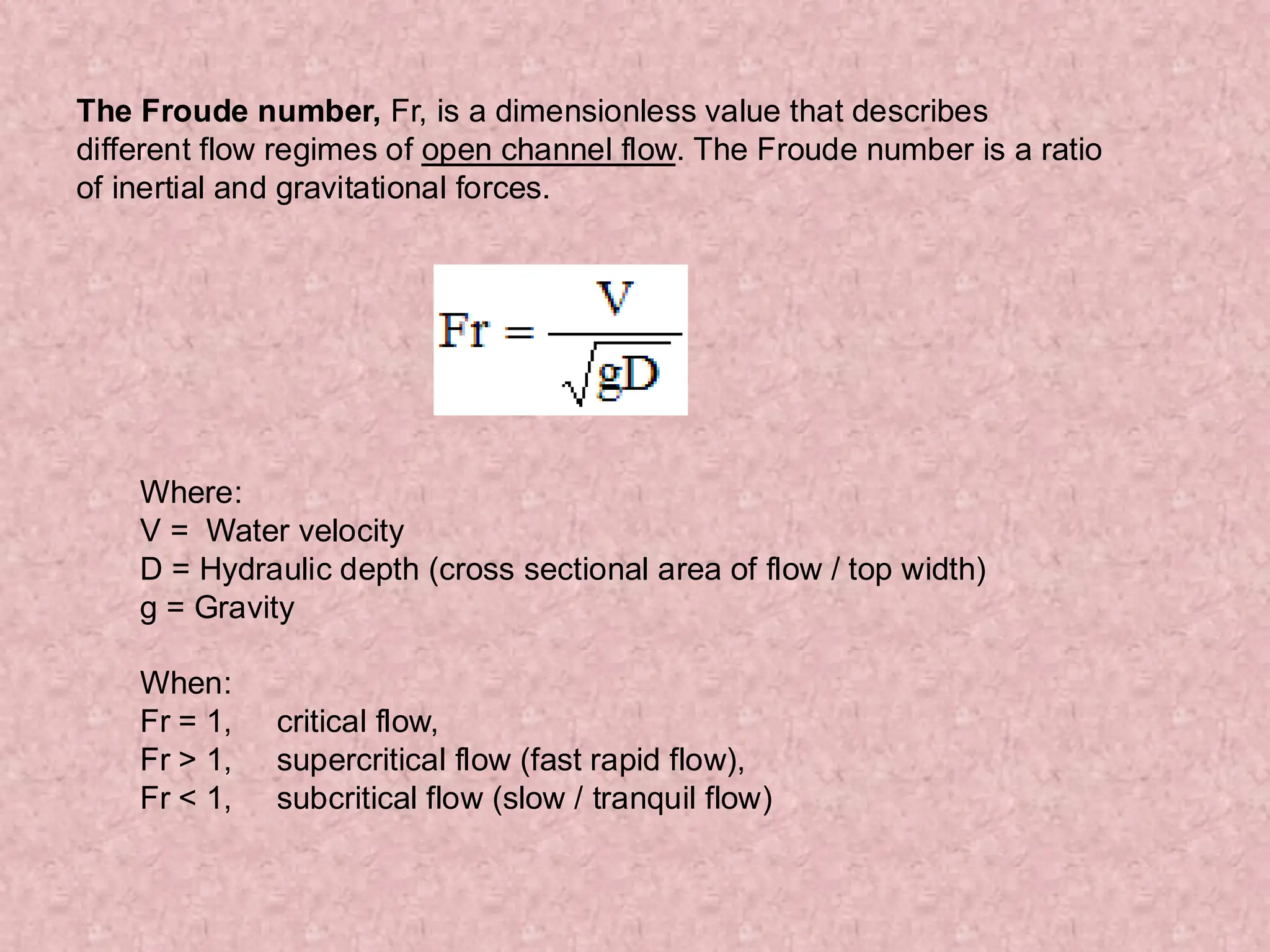 Specific energy-critical depth in fluid mechanics | PDF