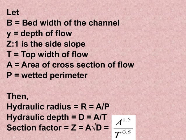 Specific energy-critical depth in fluid mechanics | PPT
