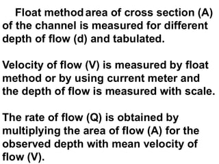 Flow measurement in open and pipe channels | PDF