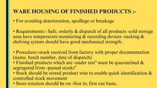 Good Warehouse Practices by WHO and standard Guidlines | PDF