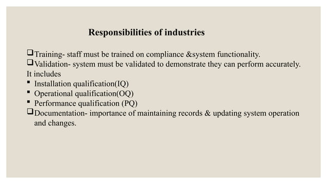 An overview of : 21 CFR PART 11 GUIDELINES | PPTX