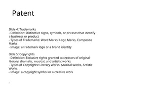 IPR easy to learn and discover patents and trademarks | PPTX