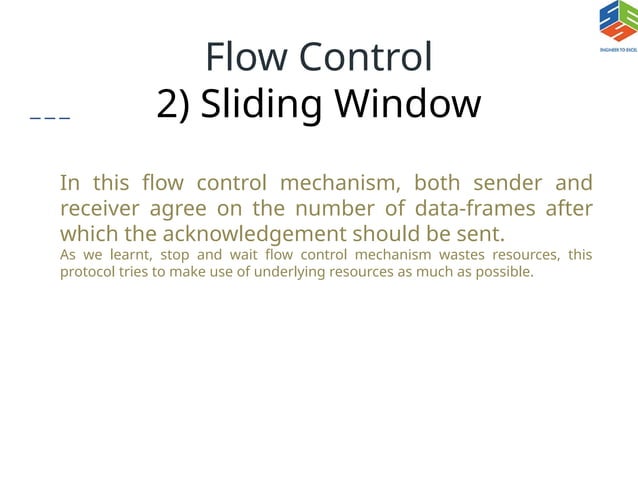 flow control pptx for computer networking | PPTX