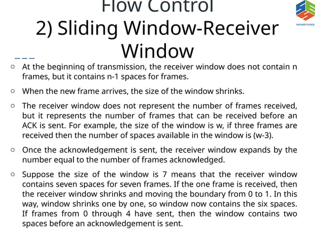 flow control pptx for computer networking | PPTX