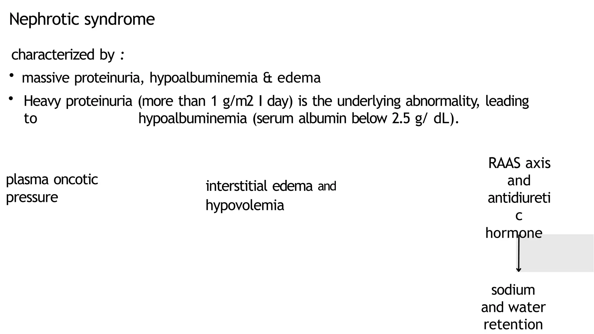 Nephrotic syndrome ppt for medical study | PPT