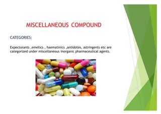 Antidotes miscellaneous compounds bpharm | PPTX