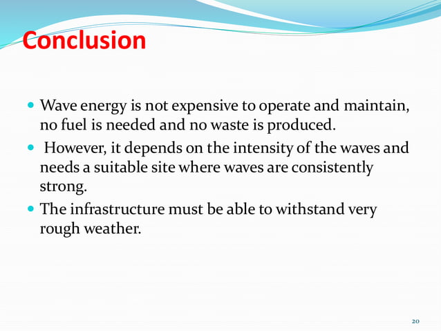 Seminar on wave energy presentation ppt. | PDF