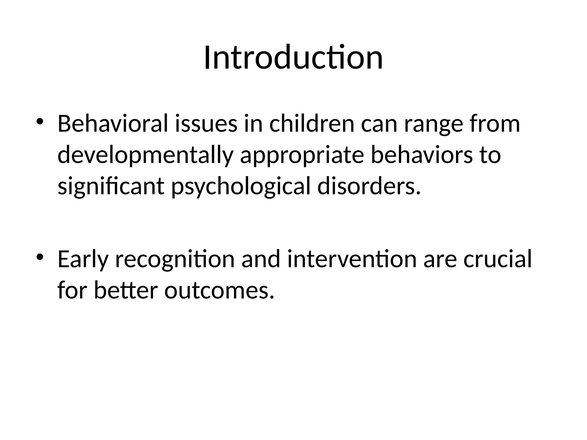 Common Behavioural Disorders in children. | PPTX