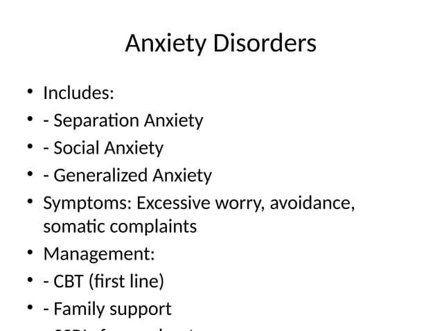 Common Behavioural Disorders in children. | PPT