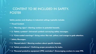 Safety poster display in industrial safety | PPTX