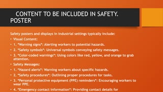 Safety poster display in industrial safety | PPT