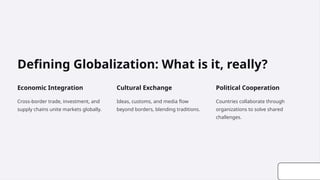 PowerPoint presentation on topic globalisation | PPTX