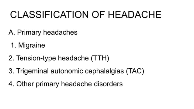 Pediatrics headache explanation and diagnosis ppt | PPT