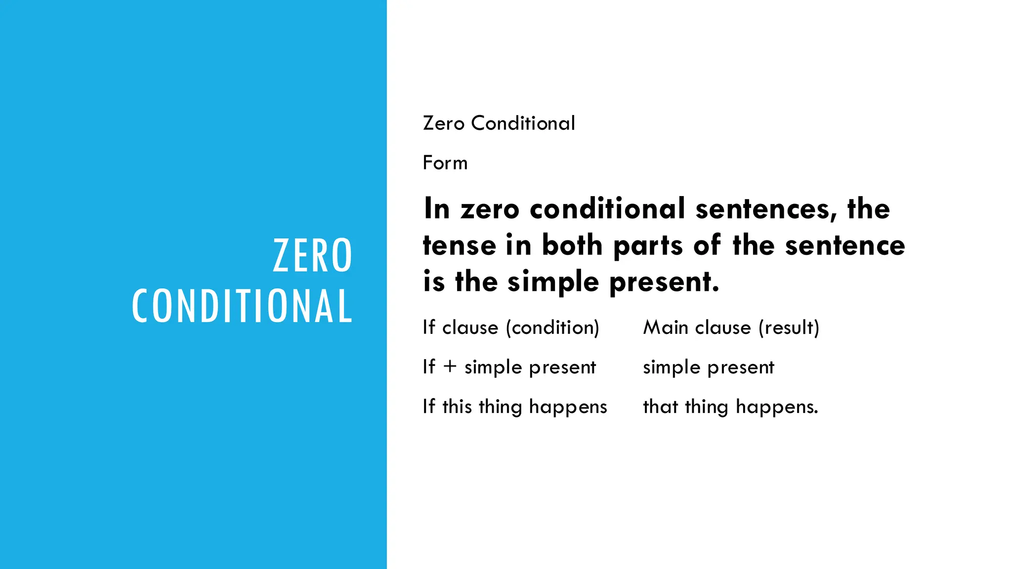 CLASS ZERO CONDITIONAL PRESENTATIOOOOOOOON | PPT