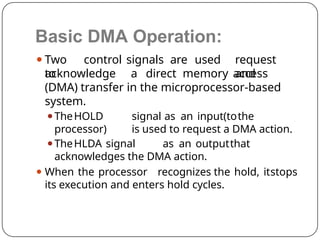 DMA information of microprocessor.Shows how it performs | PPT