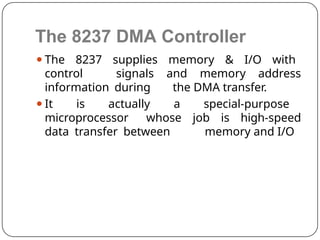 DMA information of microprocessor.Shows how it performs | PPT