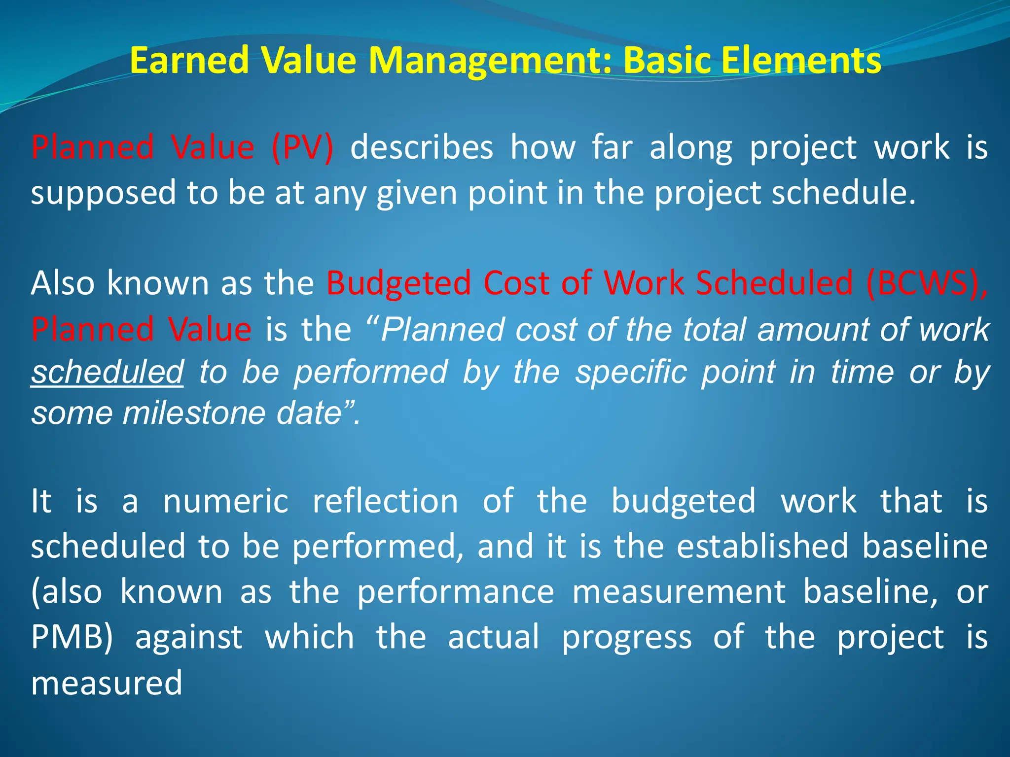 Project monitoring and controlling with earned value management | PDF