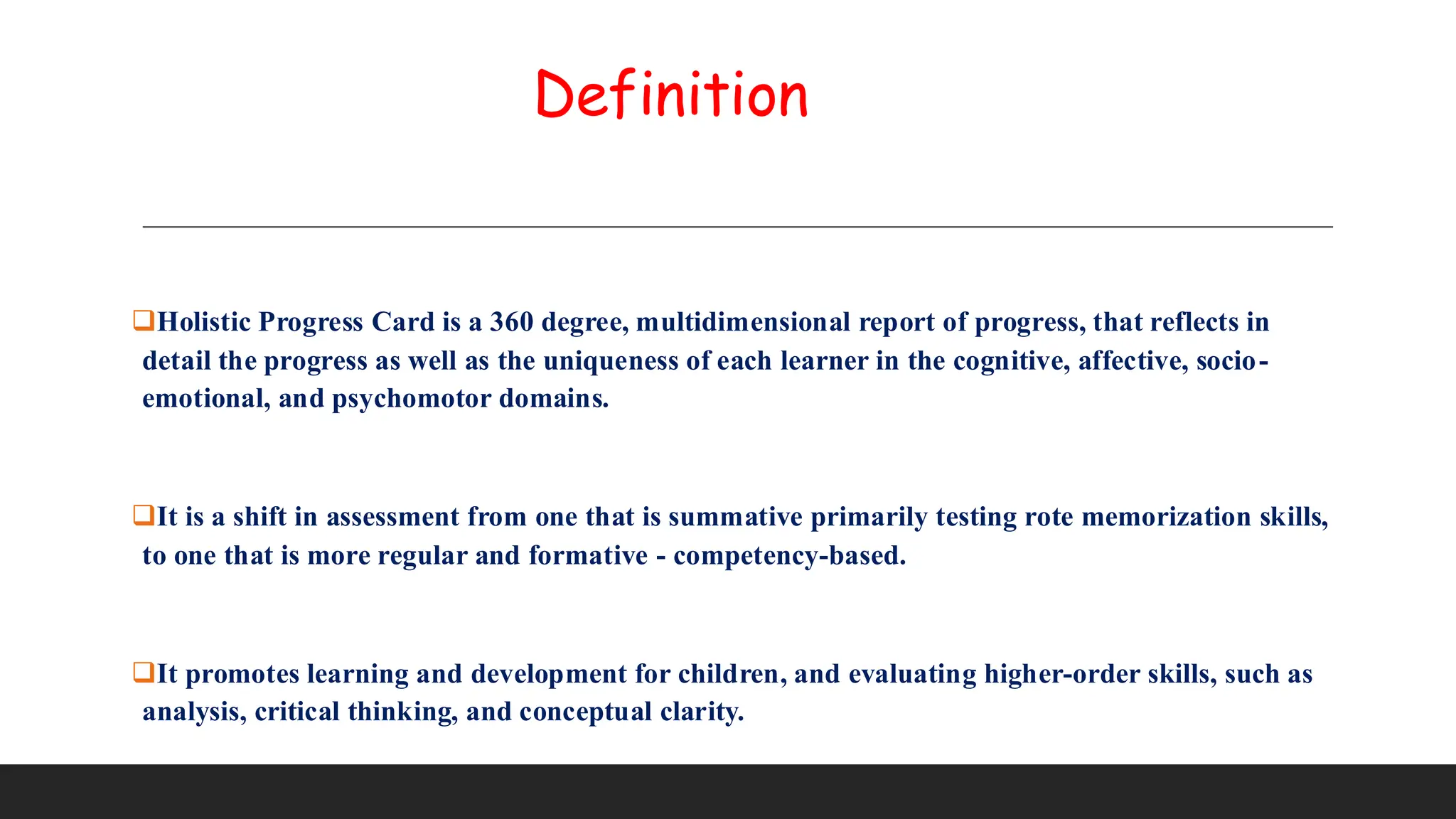 Holistic progress card introduction by tawheed parvaiz bhat | PDF