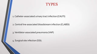Power point presentation on HOSPITAL ASSOCIATED INFECTION | PDF