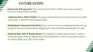 Analyzing and Assessing Explainable AI model for smart Agriculture | PDF