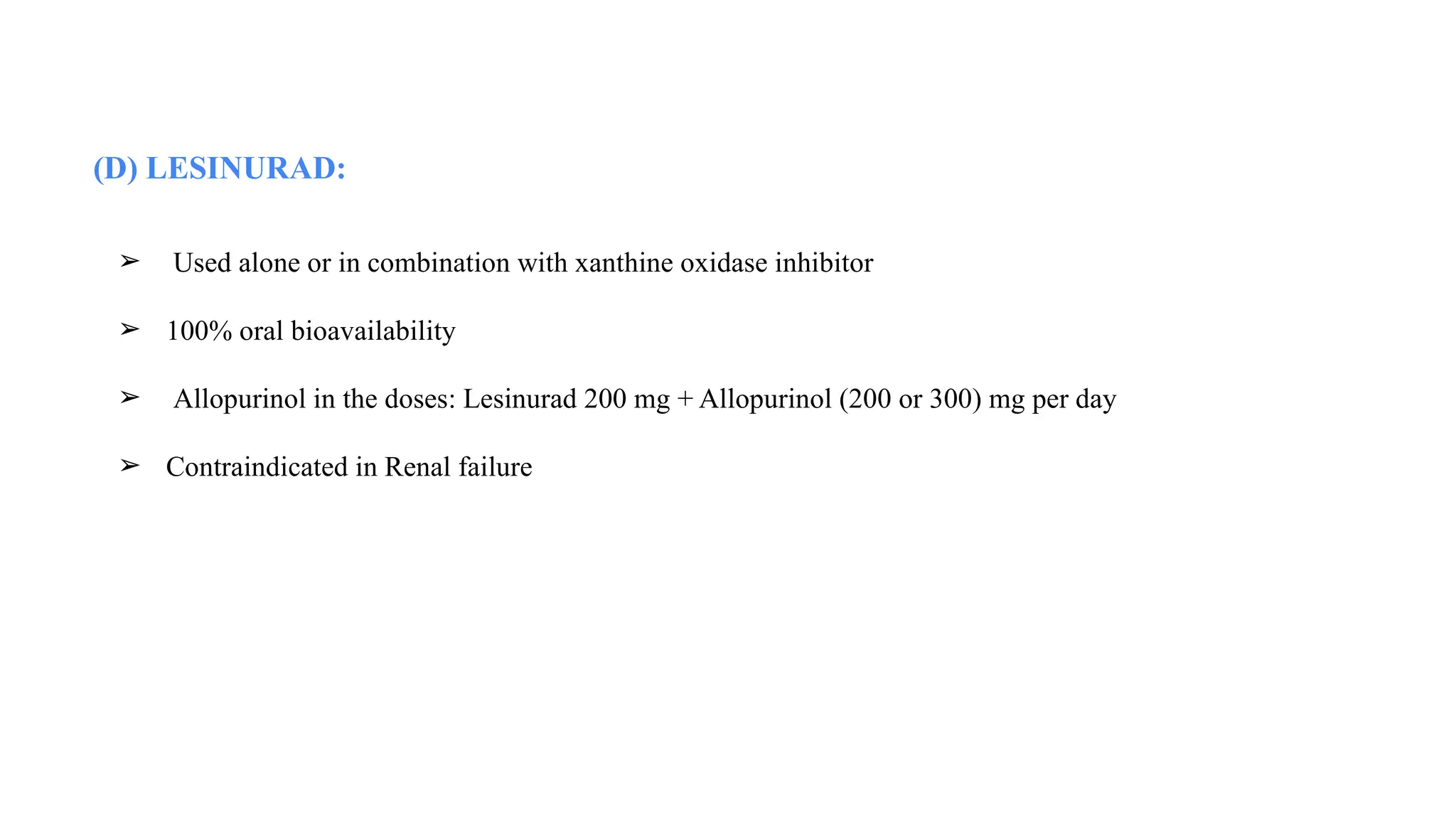 PHARMACOTHERAPY OF GOUT/Drugs used in treatment of gout.pptx